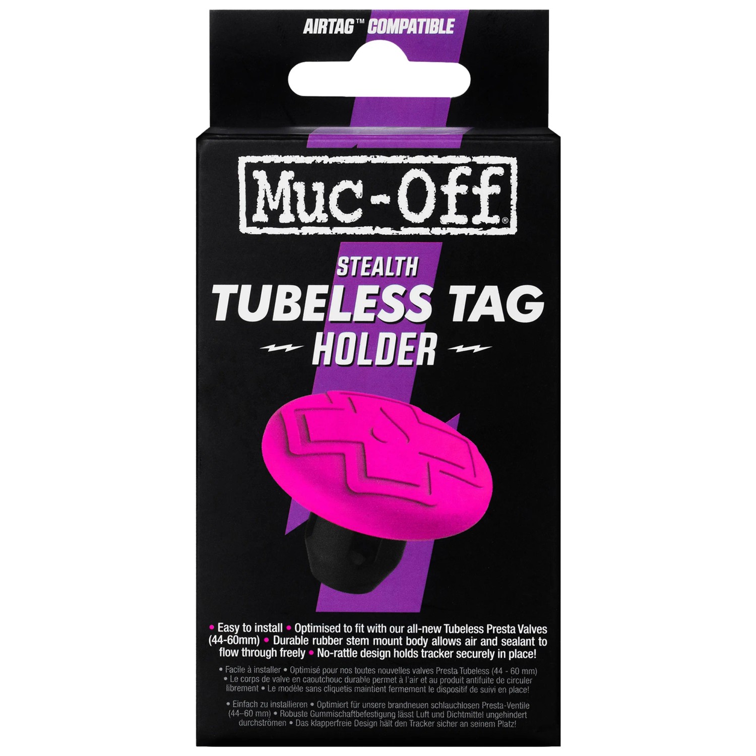 Muc-Off Tubeless Secure Tag Holder Schwarz-Pink kaufen bei OBI