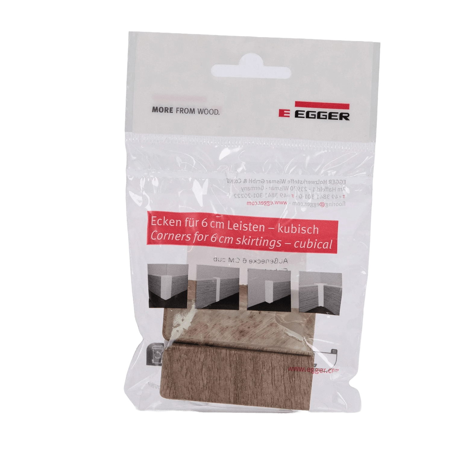 Egger Angle extérieur pour plinthes plastique Chêne taupe 60 mm / 2 pcs