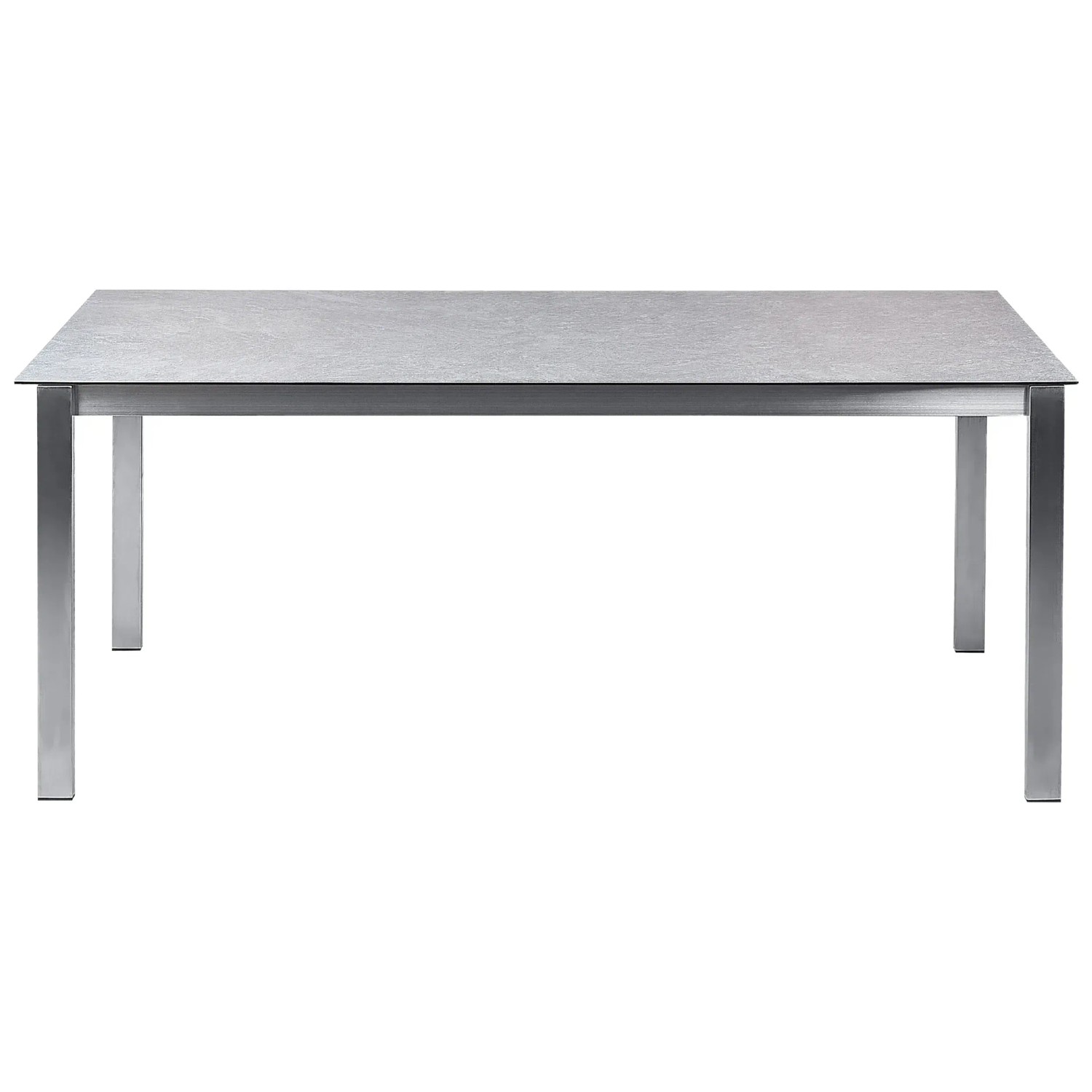 Beliani Gartentisch Cosoleto Sicherheitsglas Grau 180 x 90 cm kaufen ...
