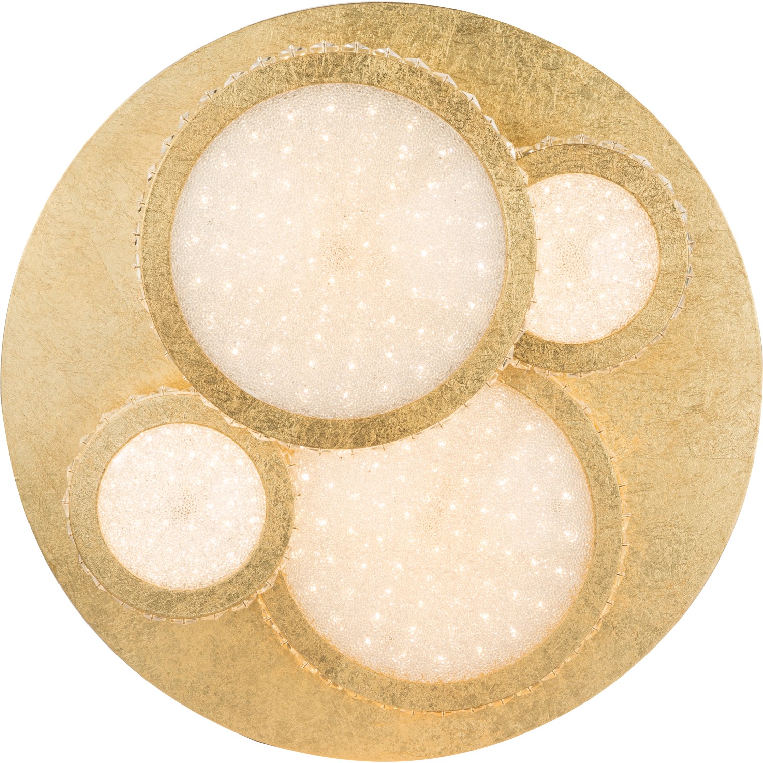 Globo LED-Deckenleuchte Tilo Metall Blattgold EEK A+ Ø 45 cm / Höhe 14 ...