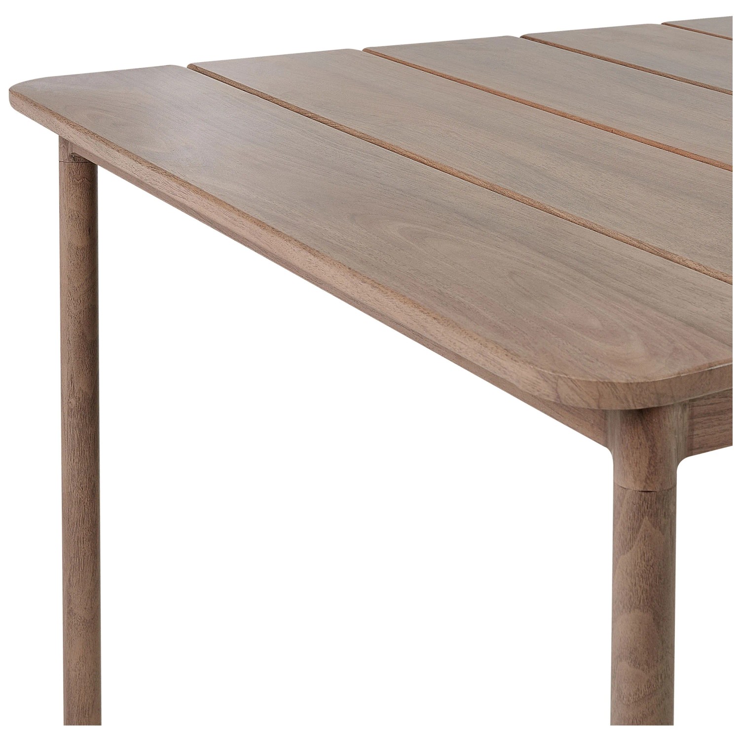 Beliani Gartentisch Flavia Aluminium Braun (HxBxT) 76 x 96 x 185 cm