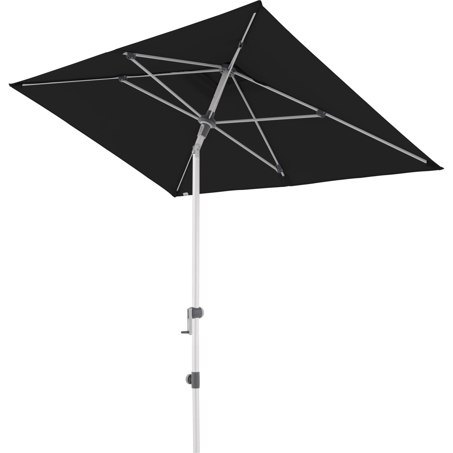 Sonnenschirm Expert Auto Tilt Schwarz 220 x 140 cm kaufen bei OBI