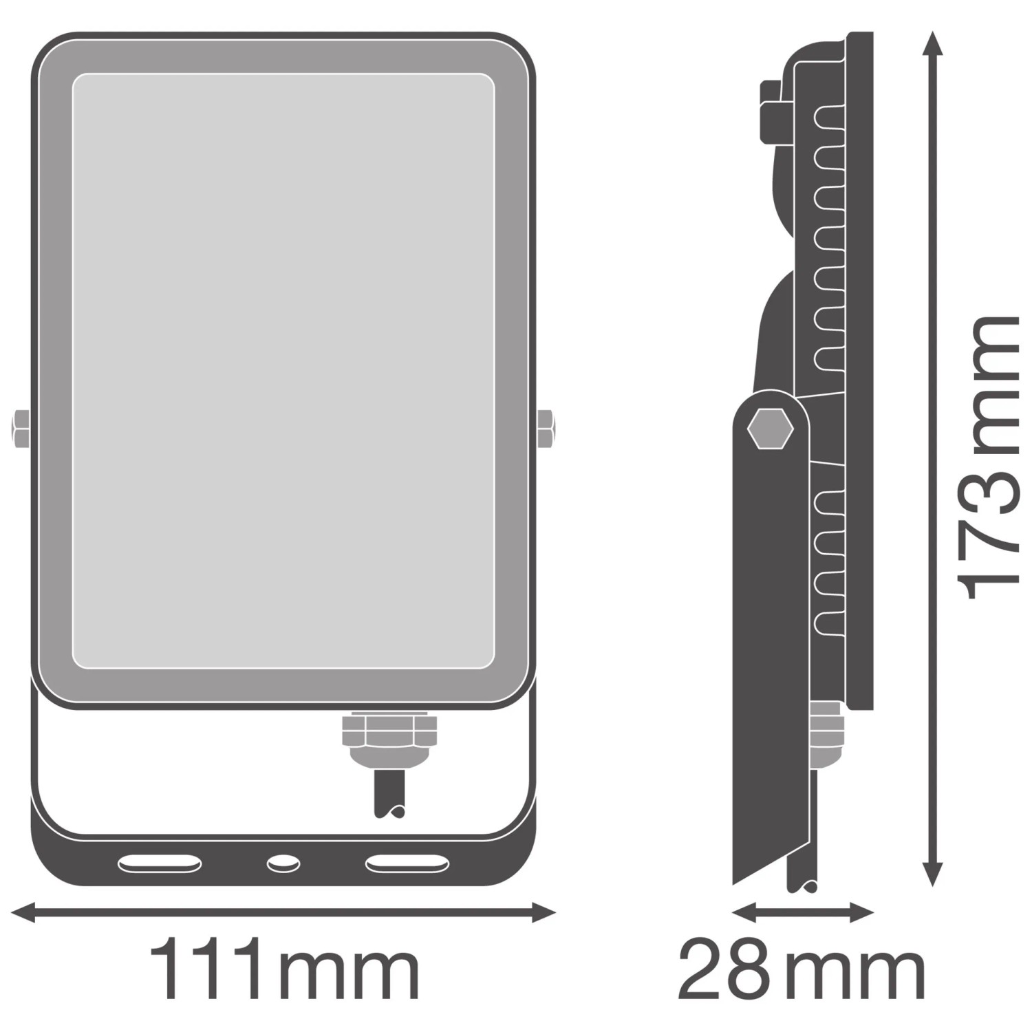Osram Proiettore LED Essential Nero 11,1 x 17,3 cm / 20 W