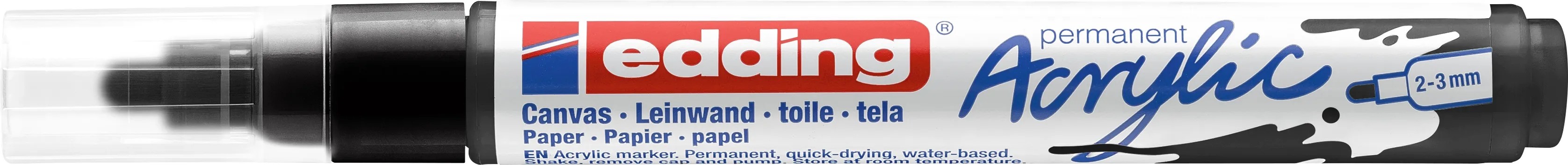 Edding 5100 Acrylmarker medium Schwarz 2 - 3 mm