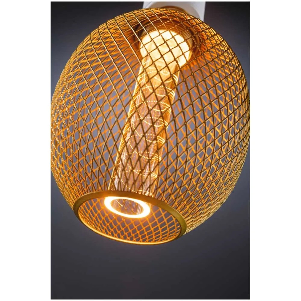 Paulmann LED-Leuchtmittel Metallic Glow Globe Spiral Messing 4,2 W / 200 lm