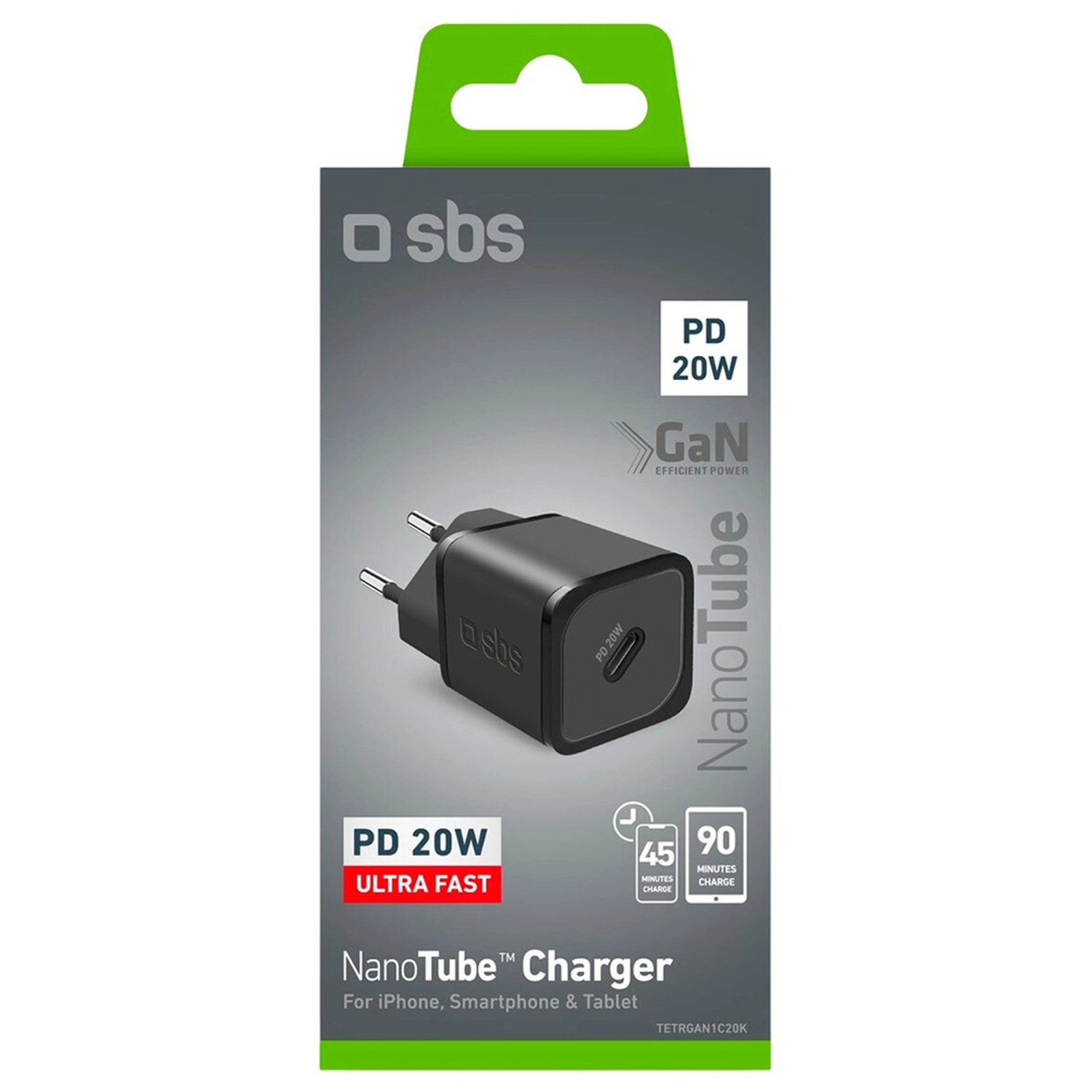 SBS Wandschnellladegerät USB-C-Anschluss Schwarz kaufen bei OBI