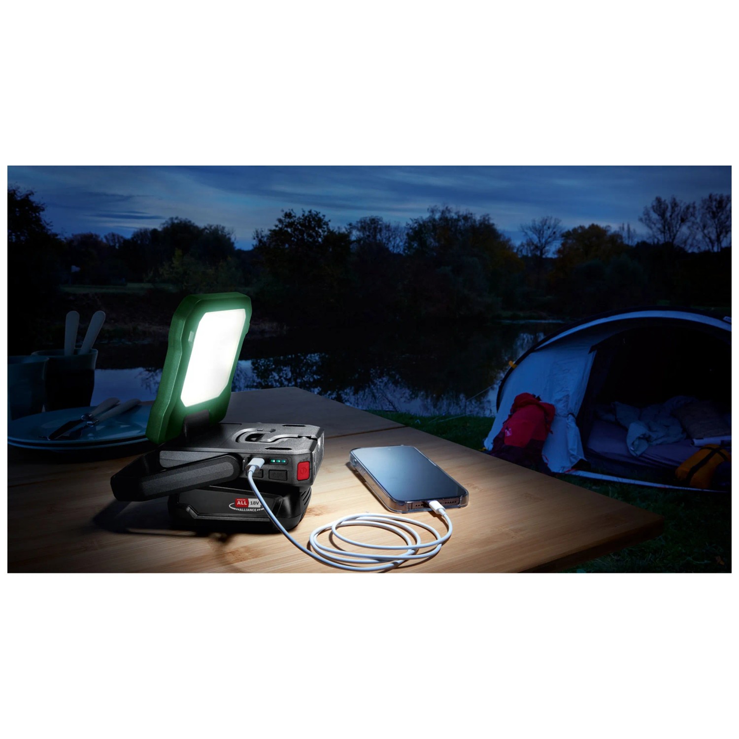 Bosch Akku-LED-Leuchte EasySpotLight 18V-400