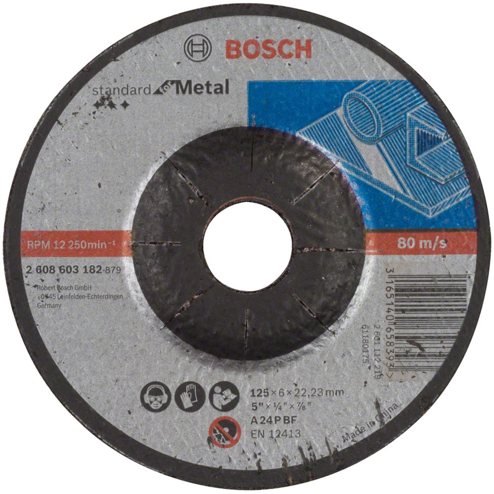 Bosch Disque abrasif Standard for Metal Ø 125 mm