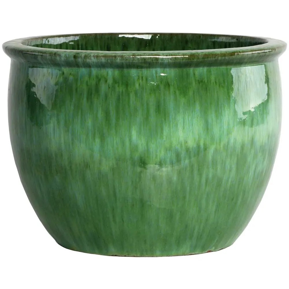 Gartec Pflanzgefäss Round Jade-Grün Ø 35 cm / Höhe 25 cm kaufen bei OBI