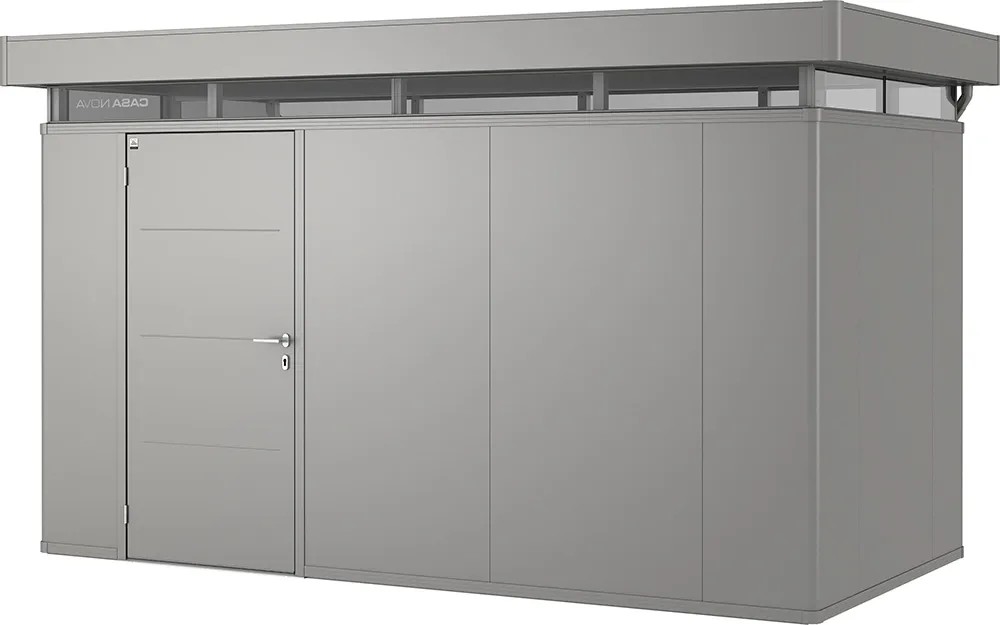 Biohort Nebengebäude Casanova Quarzgrau-Metallic Tür Links 4 x 2 m ...