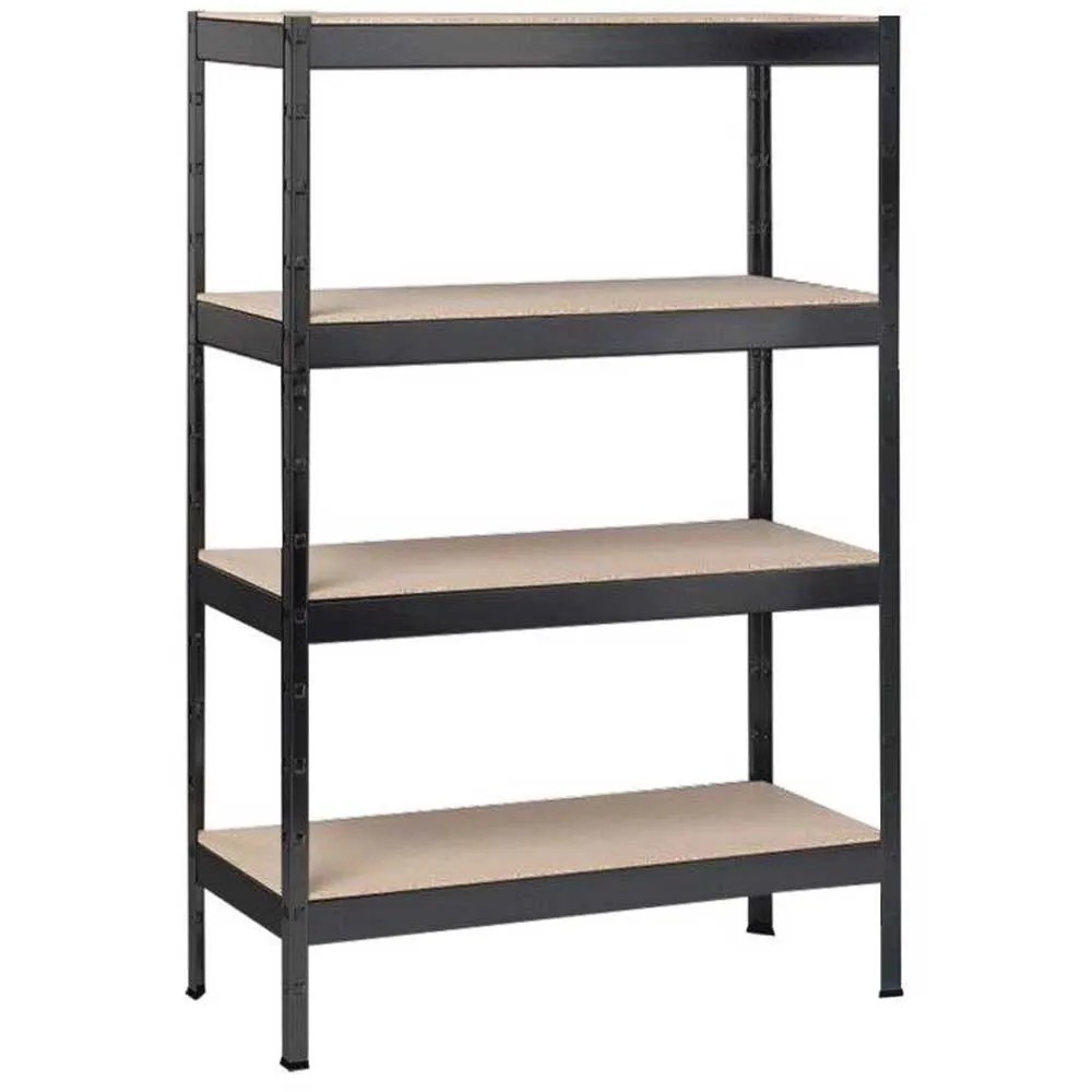 Scaffale di base sis. incastro M Nero 4 ripiani in legno acquista da OBI