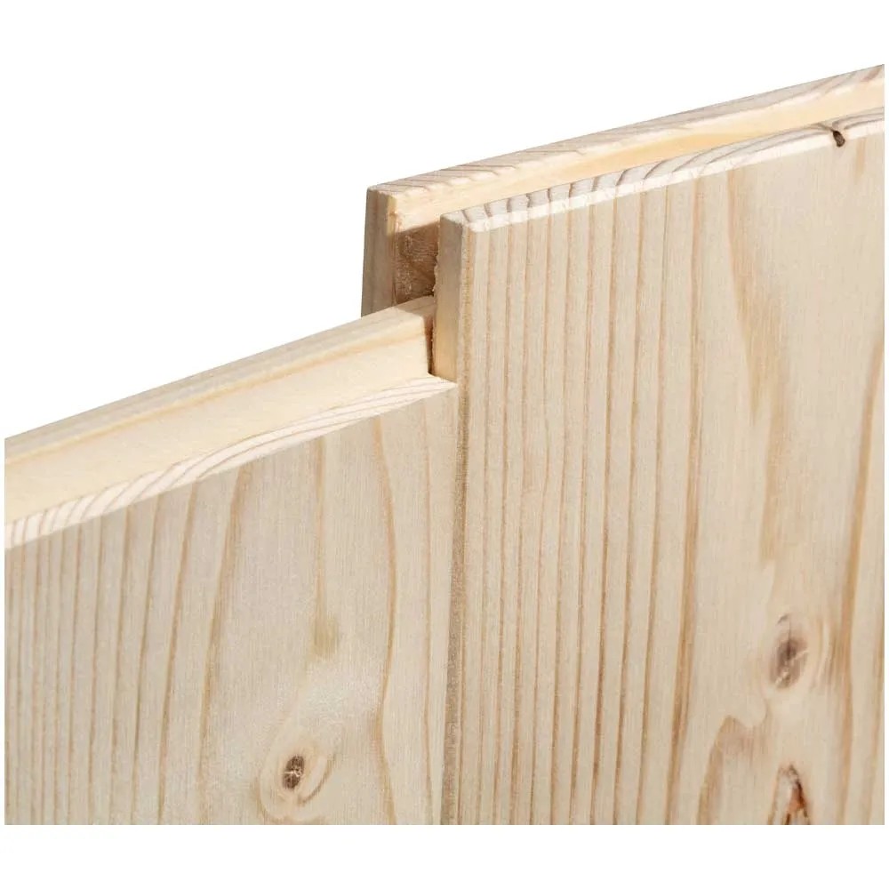 Dreischichtplatte Fichte N+F 125 x 62,5 cm / Stärke 19 mm / 1 Stk.