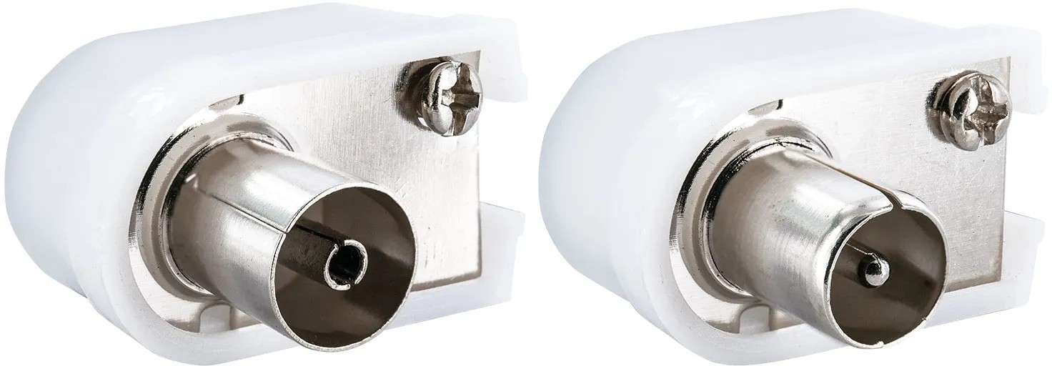 Schwaiger Winkelstecker Set IEC verchromt kaufen bei OBI