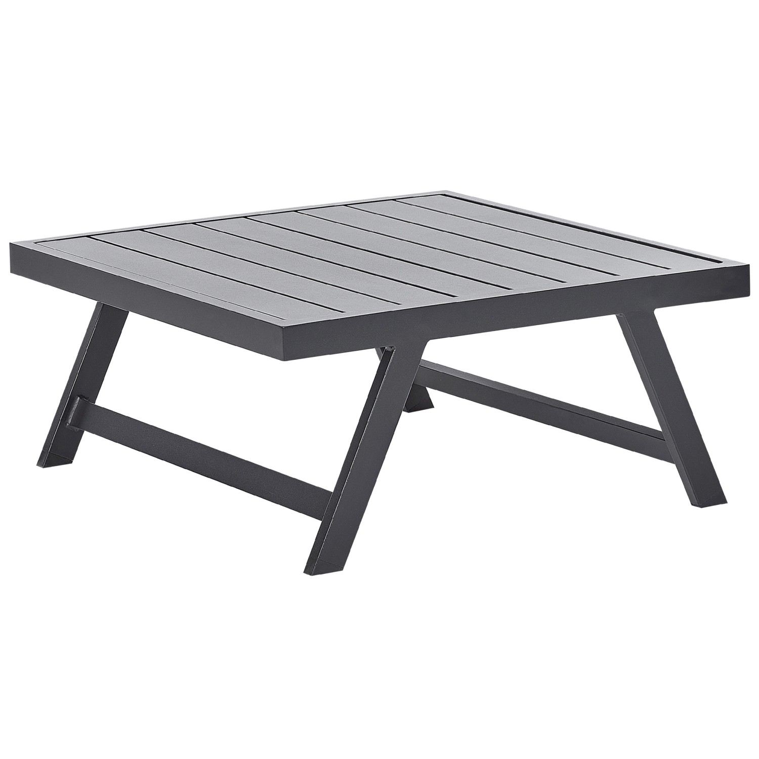 Beliani Lounge-Set Coccorino 5-Sitzer Modular Aluminium Schwarz kaufen ...