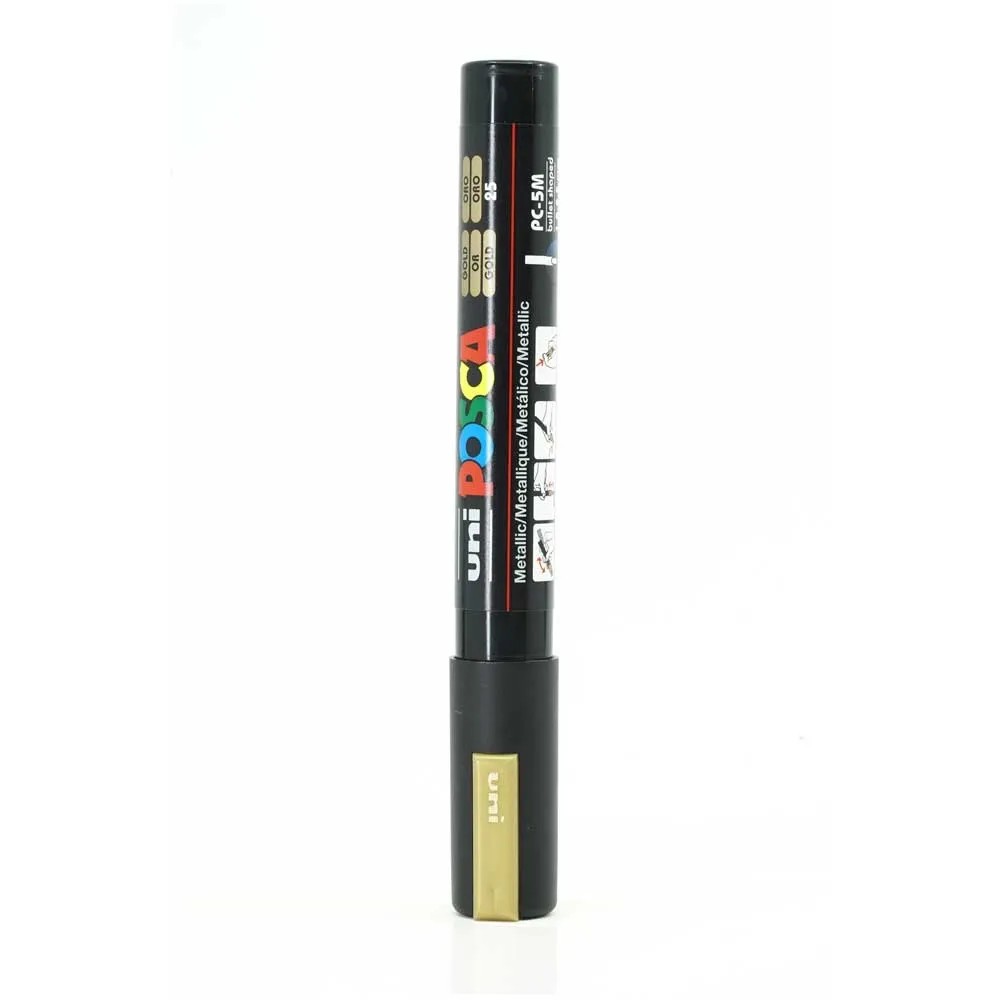 Uni Posca Fine Tip Marker PC-5M Gold