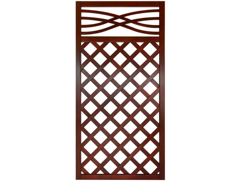 Zaunelement Malaga mit Gitter Braun 180 x 90 cm FSC® kaufen bei OBI