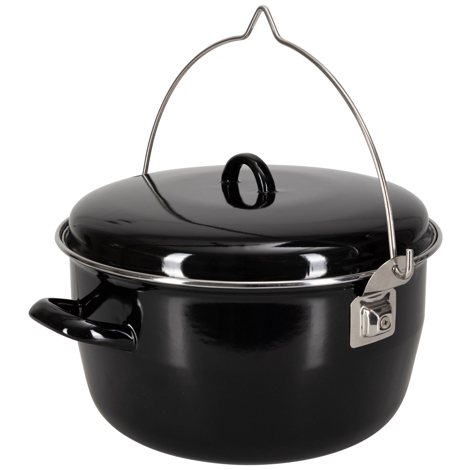 Nouvel® Outdoor-Topf Pfadi-Kessel Emaille Schwarz 8 l kaufen bei OBI