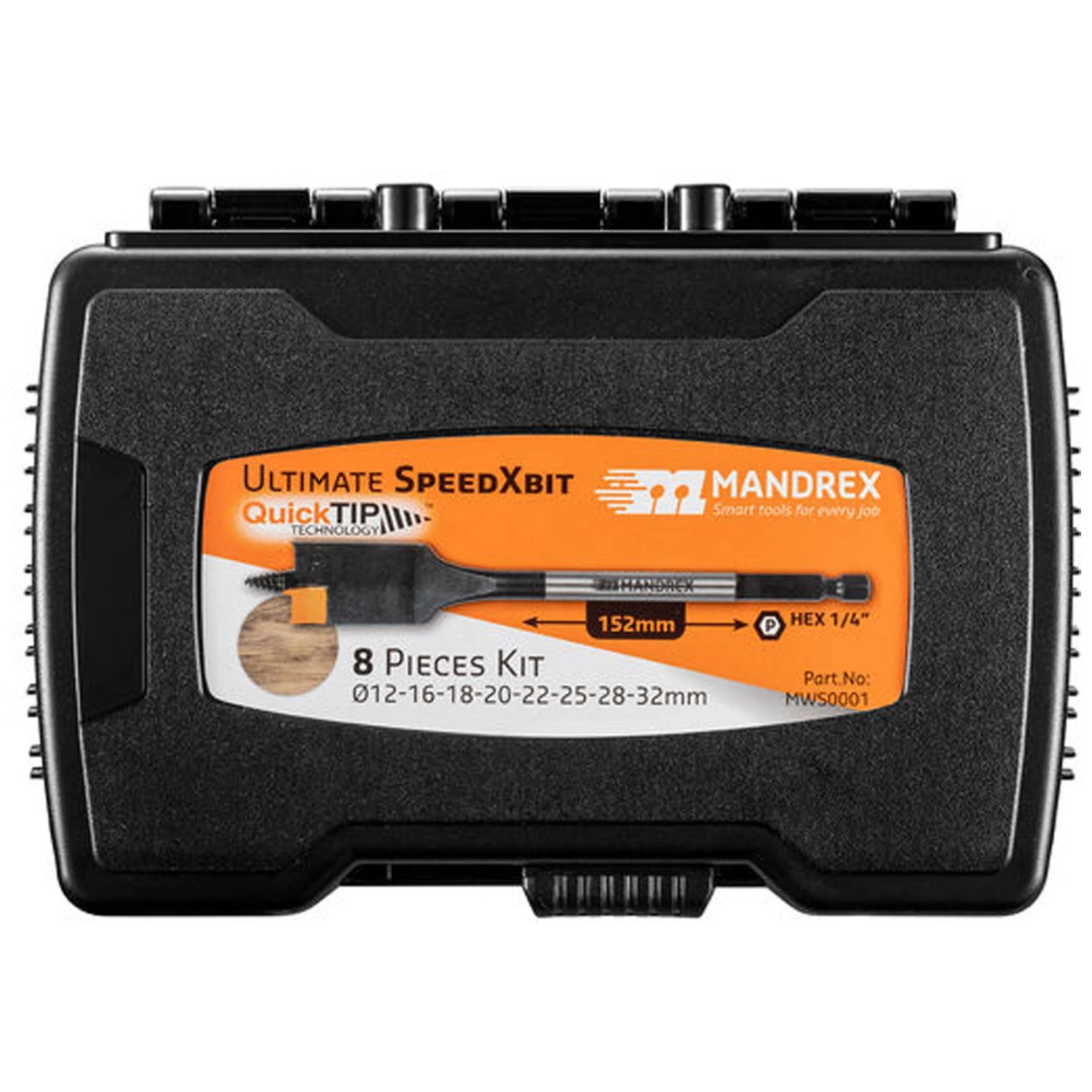 Mandrex Flachfräsbohrerset SpeedXbit Stahl 8 Stk. kaufen bei OBI