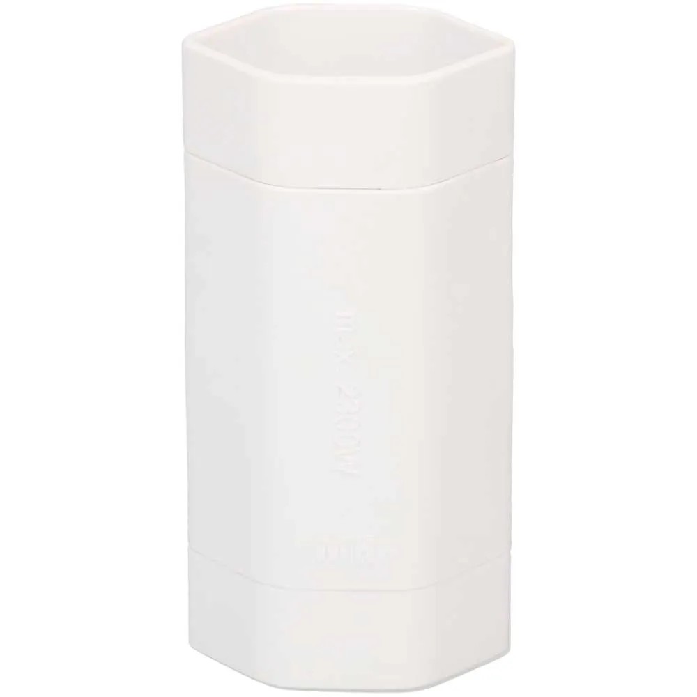 Abzweigstecker T12 mit Kupplung 2 x T13 Weiss