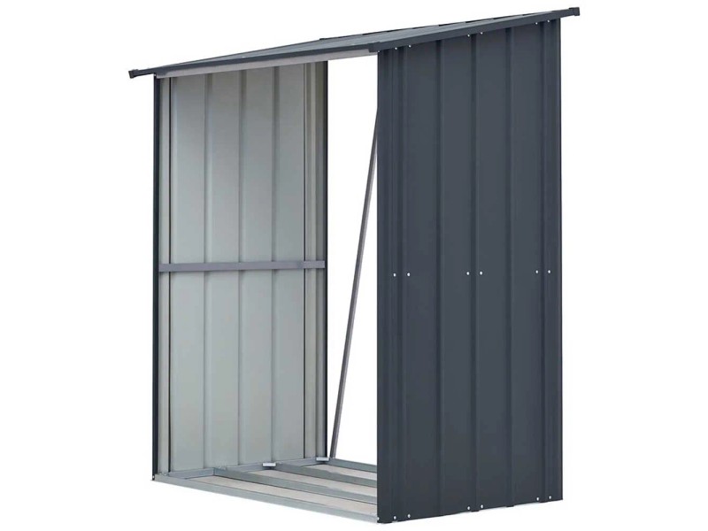 Holzunterstand 5 x 3 Anthrazit 153 x 140 x 82 cm kaufen bei OBI