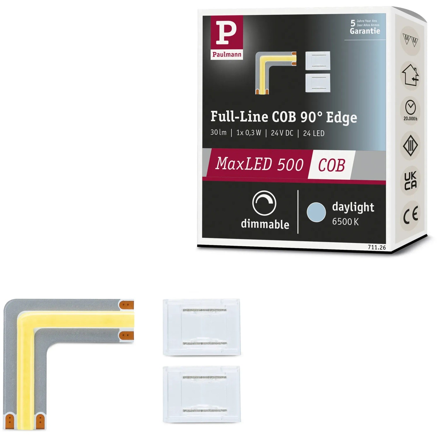 Paulmann LED-Connector COB MaxLED 500 / 90° Edge / 1'000 lm