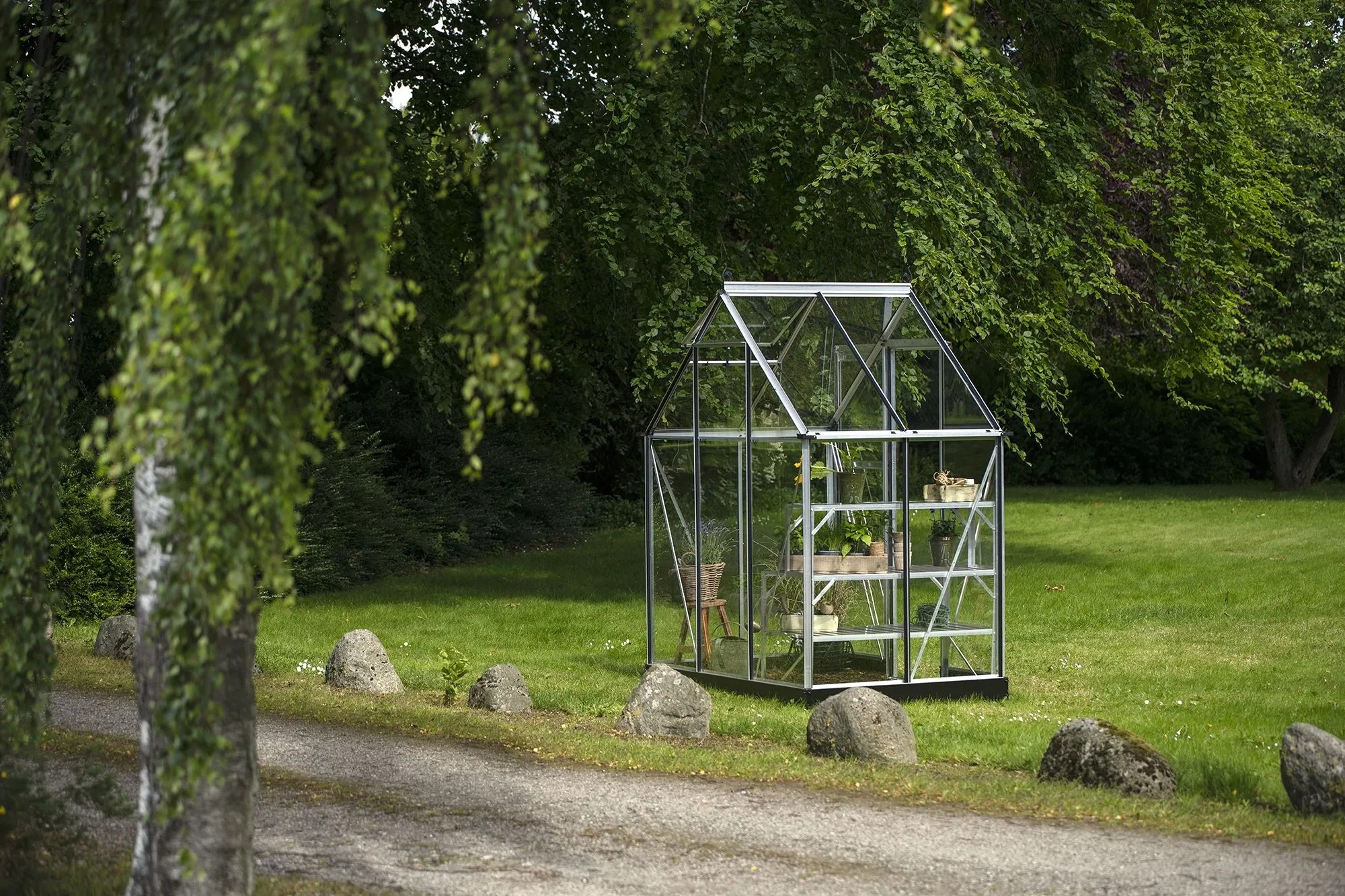 Halls Gewächshaus Icon 6 mit 3 mm Sicherheitsglas Alu 2,5 m² kaufen bei OBI