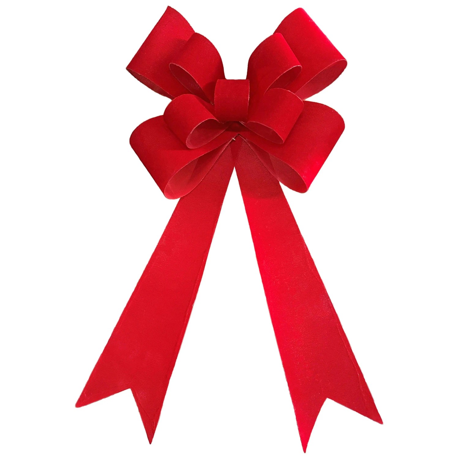 Boucle LED polyester Rouge 65 cm