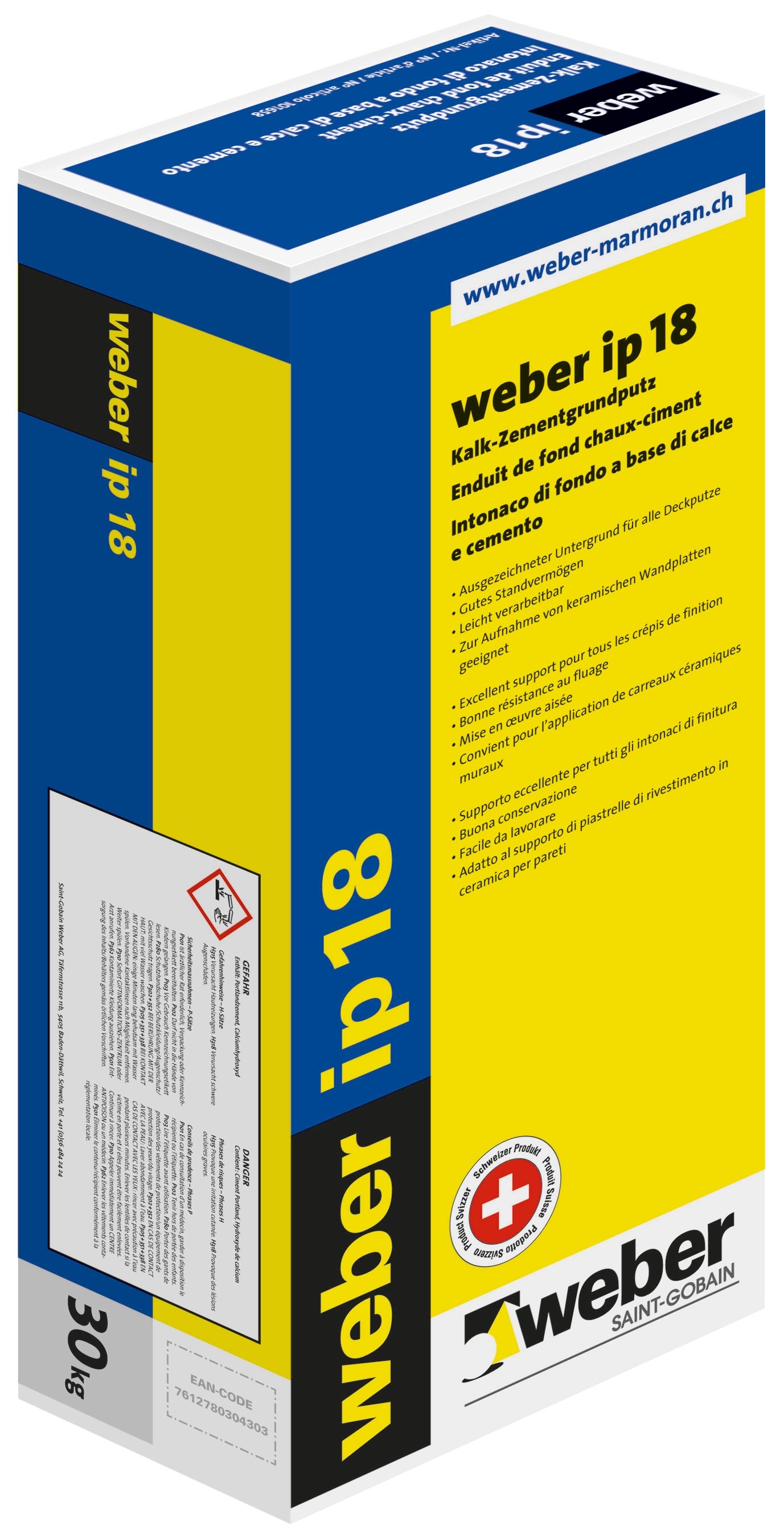 Weber ip 18 Kalk-Zementgrundputz 30 kg kaufen bei OBI