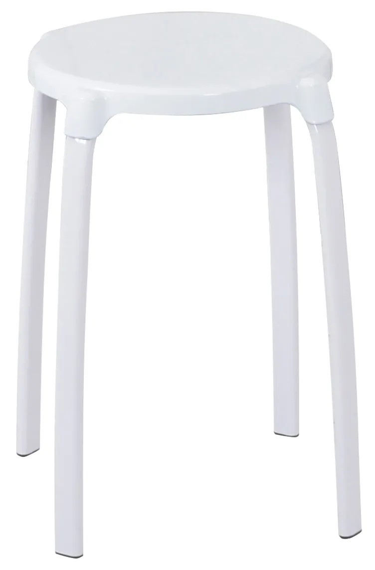 Ridder Badhocker Max rund Weiss (HxBxT) 46,5 x 31 x 31 cm kaufen bei OBI
