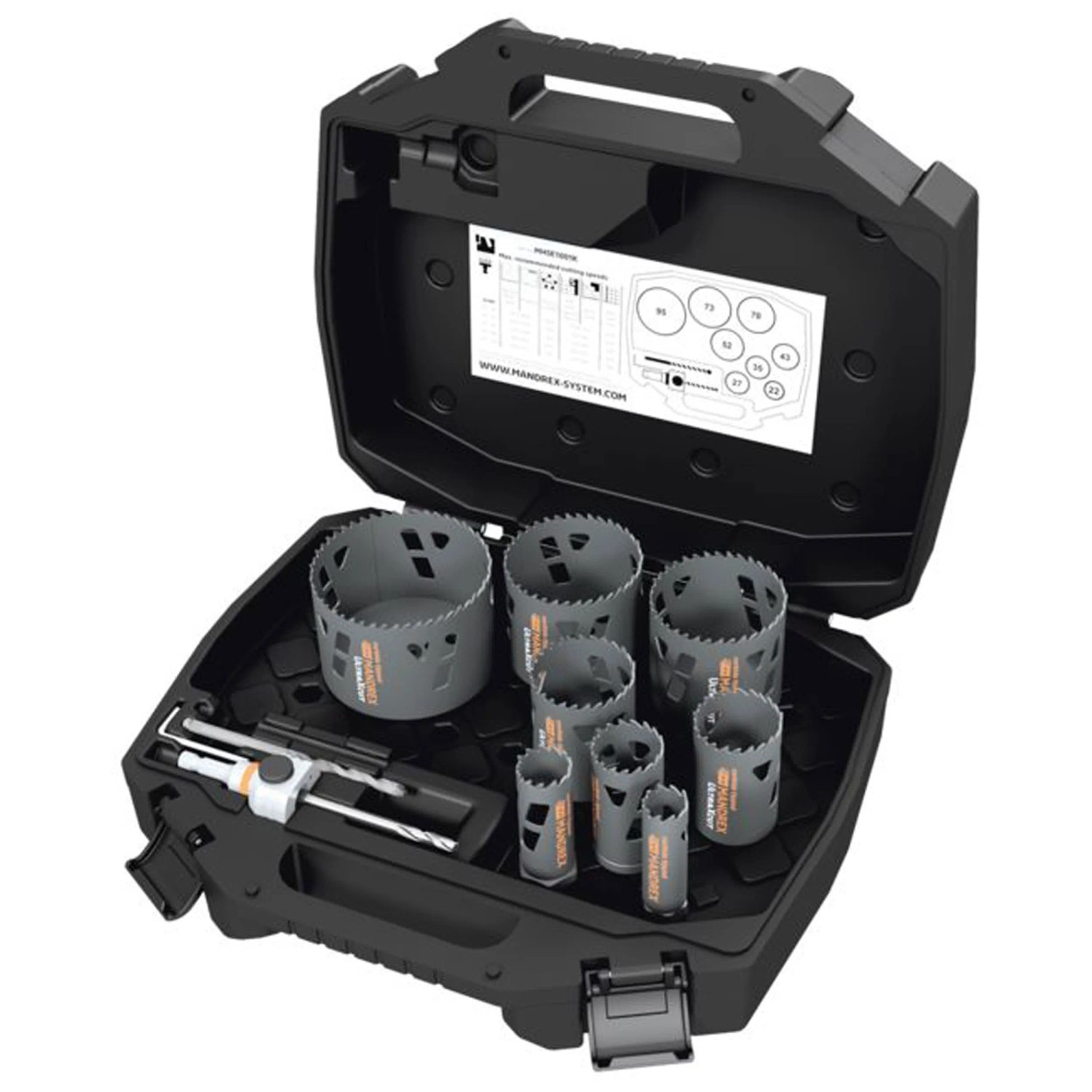 Mandrex Lochsägen-Set UltraXcut Carbide 8-tlg.