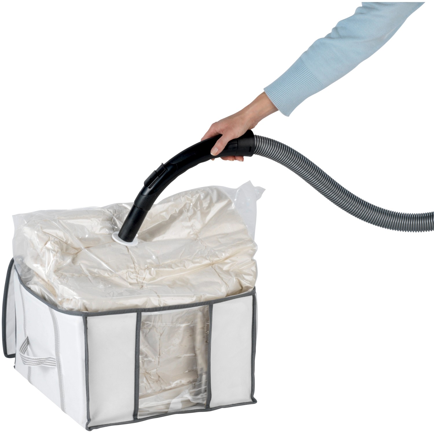 Wenko Vakuum Soft Box S Weiss-Transparent 40 x 25 x 42 cm kaufen bei OBI