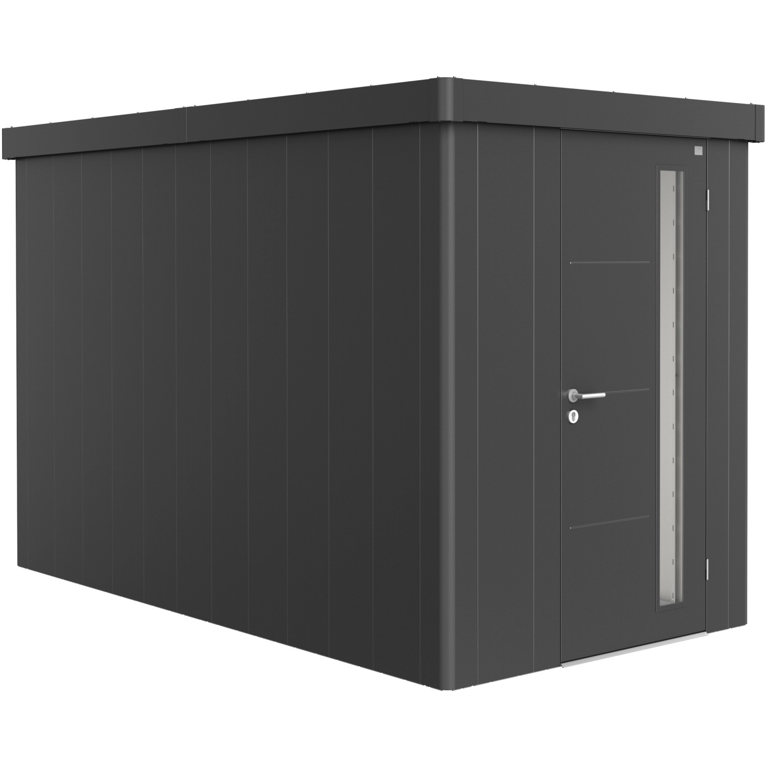 Biohort Gerätehaus Neo 4A Standardtüre Dunkelgrau-Metallic kaufen bei OBI