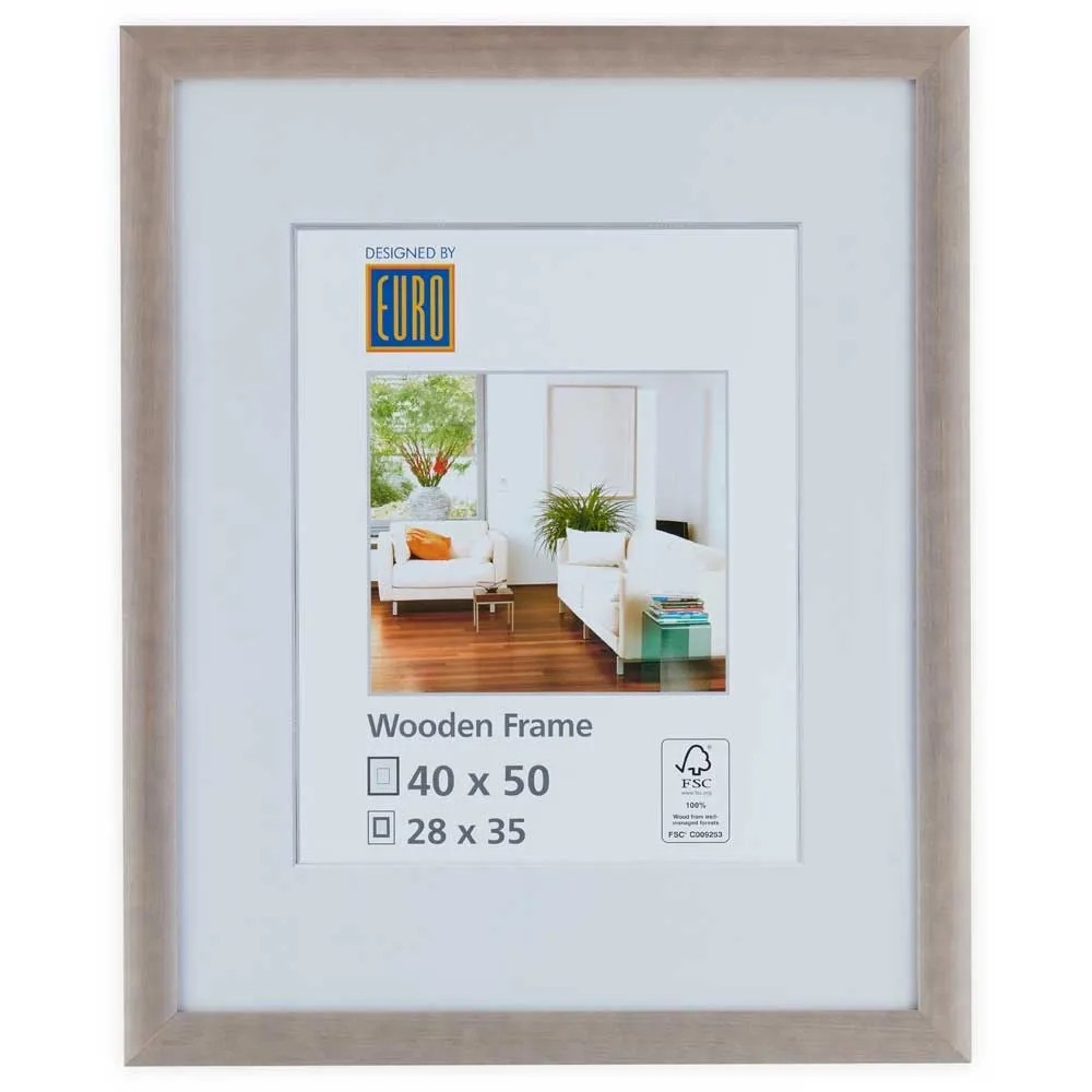 Bilderrahmen HR3 Holz Grau 40 x 50 cm kaufen bei OBI