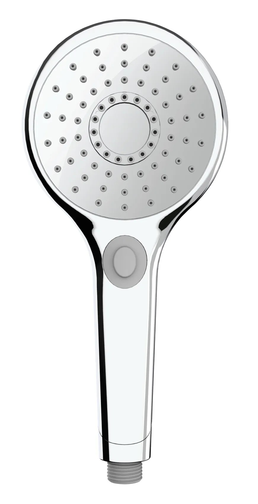 Wenko Douchette Basic avec 3 types de jet Chromé Ø 12 cm