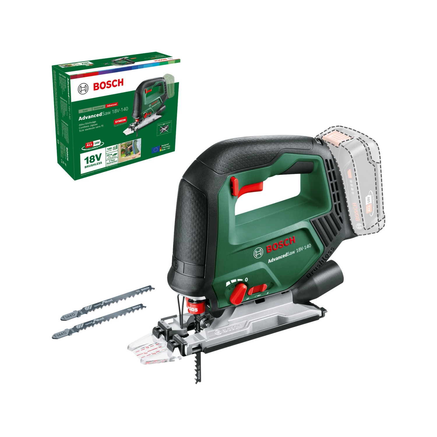 Bosch Akku-Stichsäge Advanced-Saw 18 V-140 kaufen bei OBI