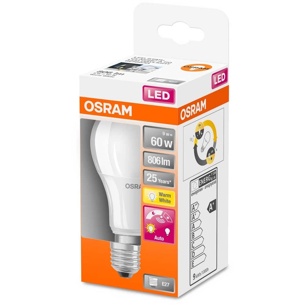 Osram LED-Leuchtmittel Glühlampenform E27 Warmweiss 60W 806lm Daylight Sensor kaufen bei OBI