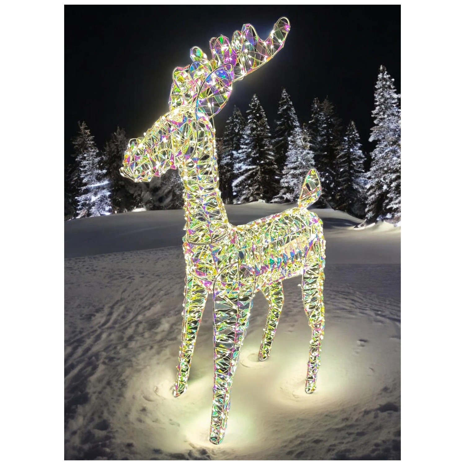 LED-Rentier Candy Outdoor 960 LEDs Höhe 85 cm kaufen bei OBI