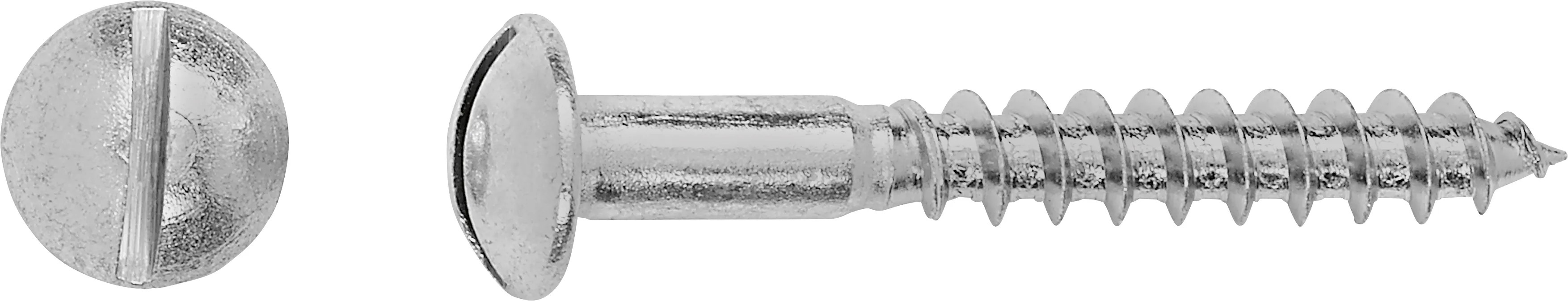 Vis à bois à tête bombée entraînement à fente Ø 5 x 50 mm 10 pcs