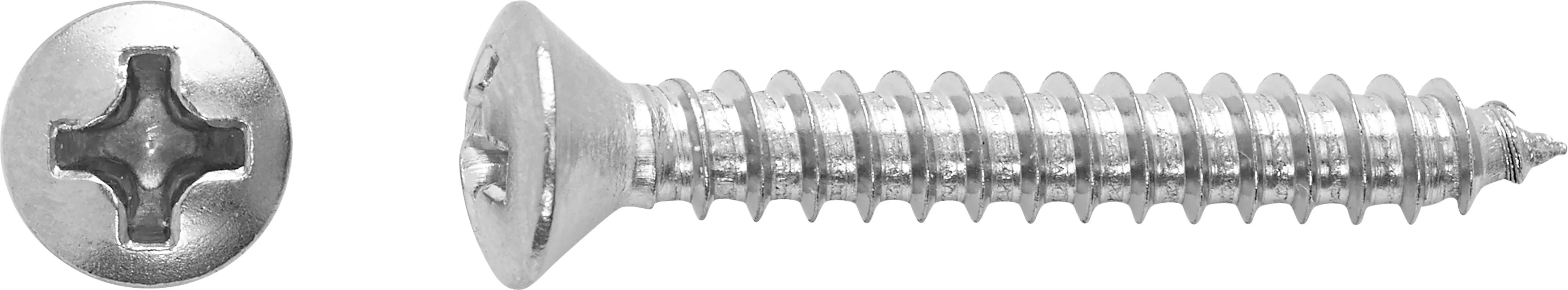 Vis universelle à tête fraisée bombée avec entraînement PH Ø 3,5 x 25 mm