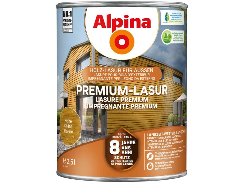 Alpina Premium-Lasur DIF Eiche 2,5 l kaufen bei OBI