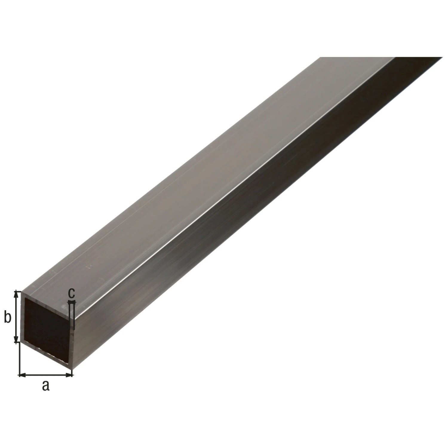 Alberts BA-Profil Vierkant Alu Natur 30 x 30 mm / Stärke 2 mm / Länge 2 m