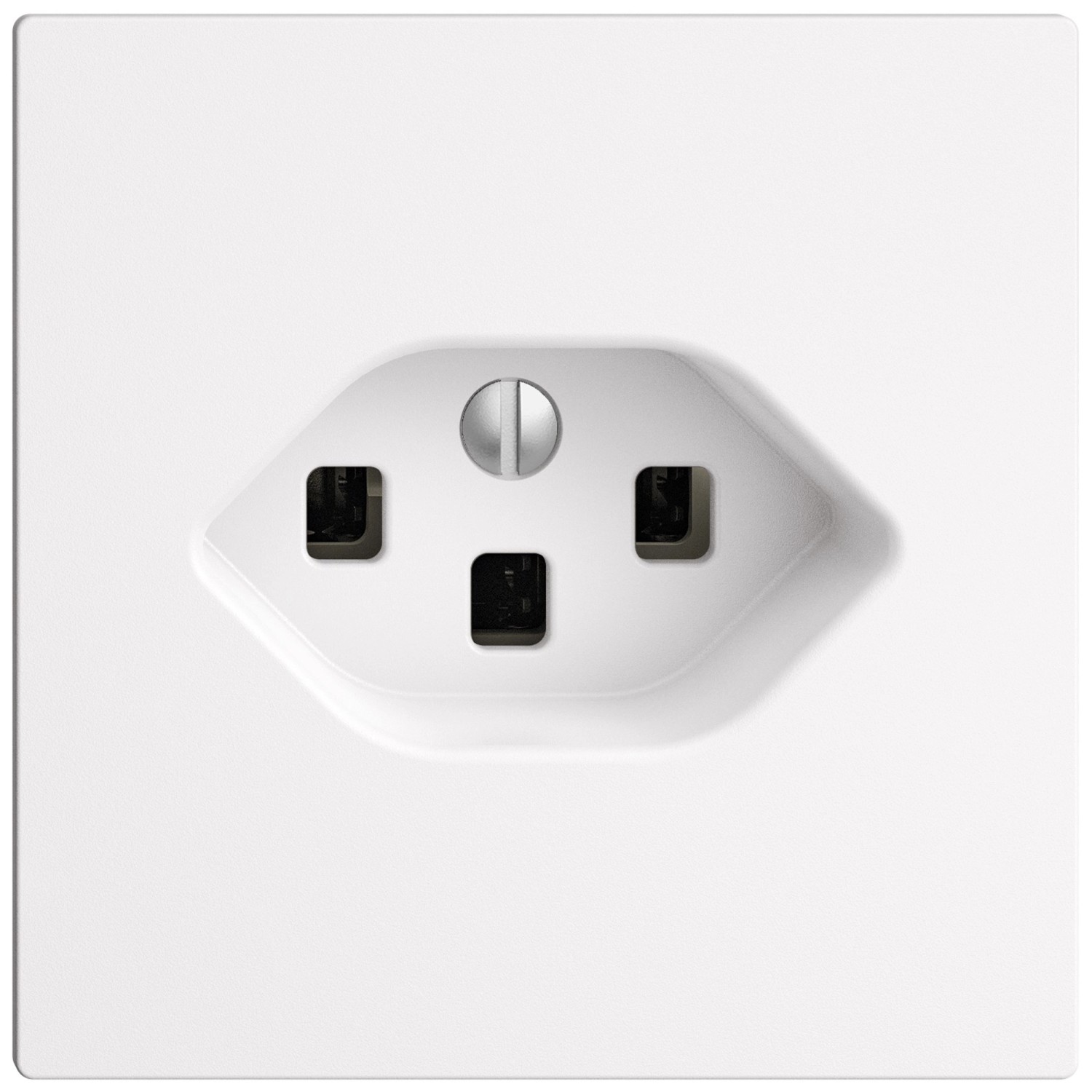 Feller Prise appareil avec plaque frontale EdizioDue Blanc 1 x type 23