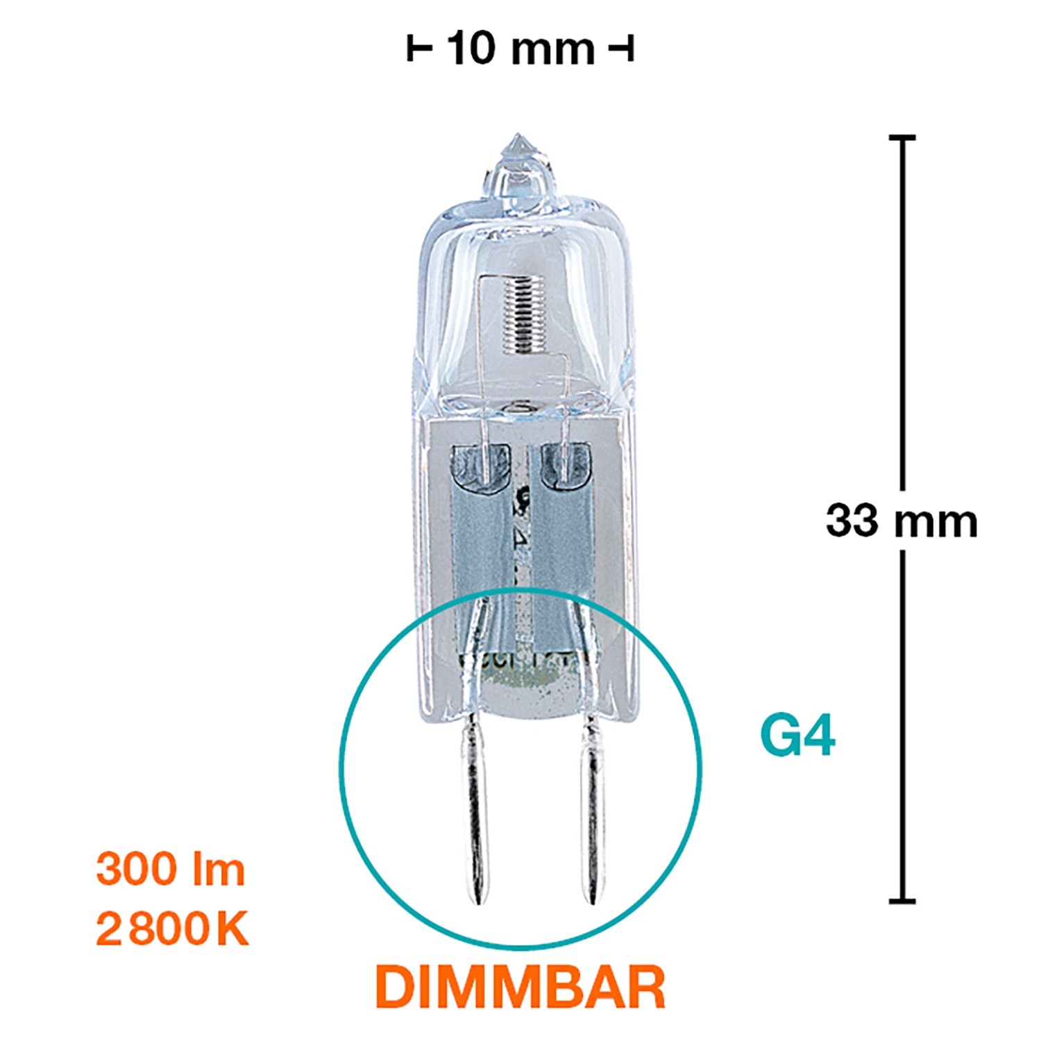 Osram Niedervolt-Halogenlampe Pin G4 Warmweiss 20W 320lm Dimmbar 2er-Pack kaufen bei OBI
