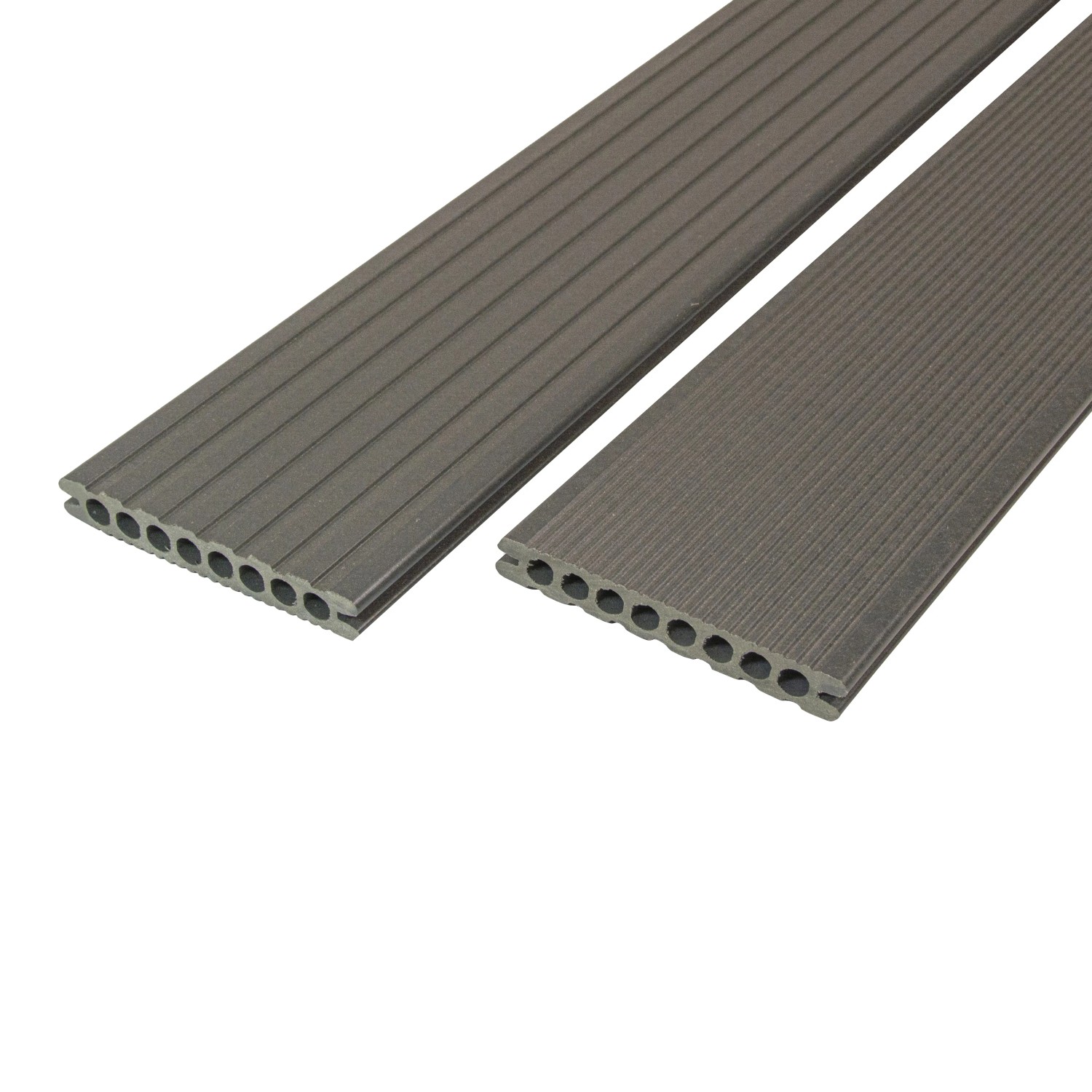 Terrassendiele WPC Esche Grau 21 x 145 mm / Länge 3 m kaufen bei OBI