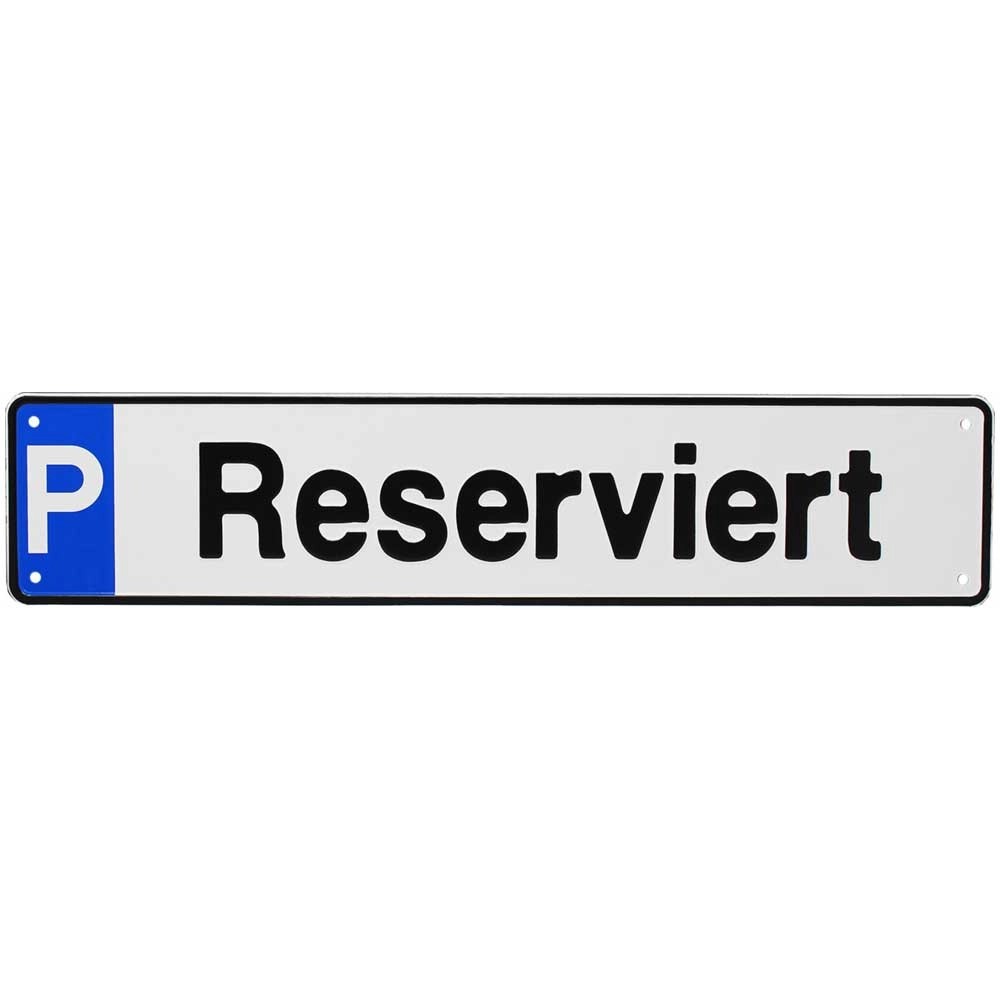 Hinweisschild Parkplatz Reserviert Aluminium 52 x 11 cm kaufen bei OBI