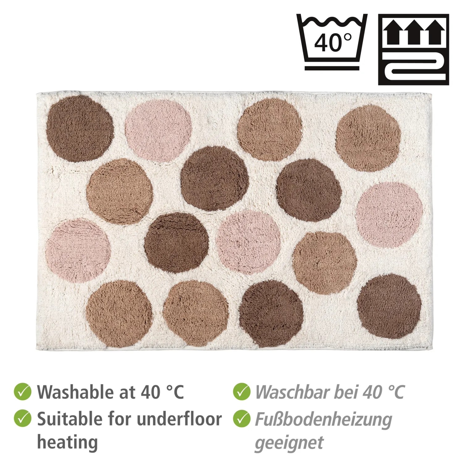 Wenko Badematte Tibet Mehrfarbig 60 x 90 cm kaufen bei OBI