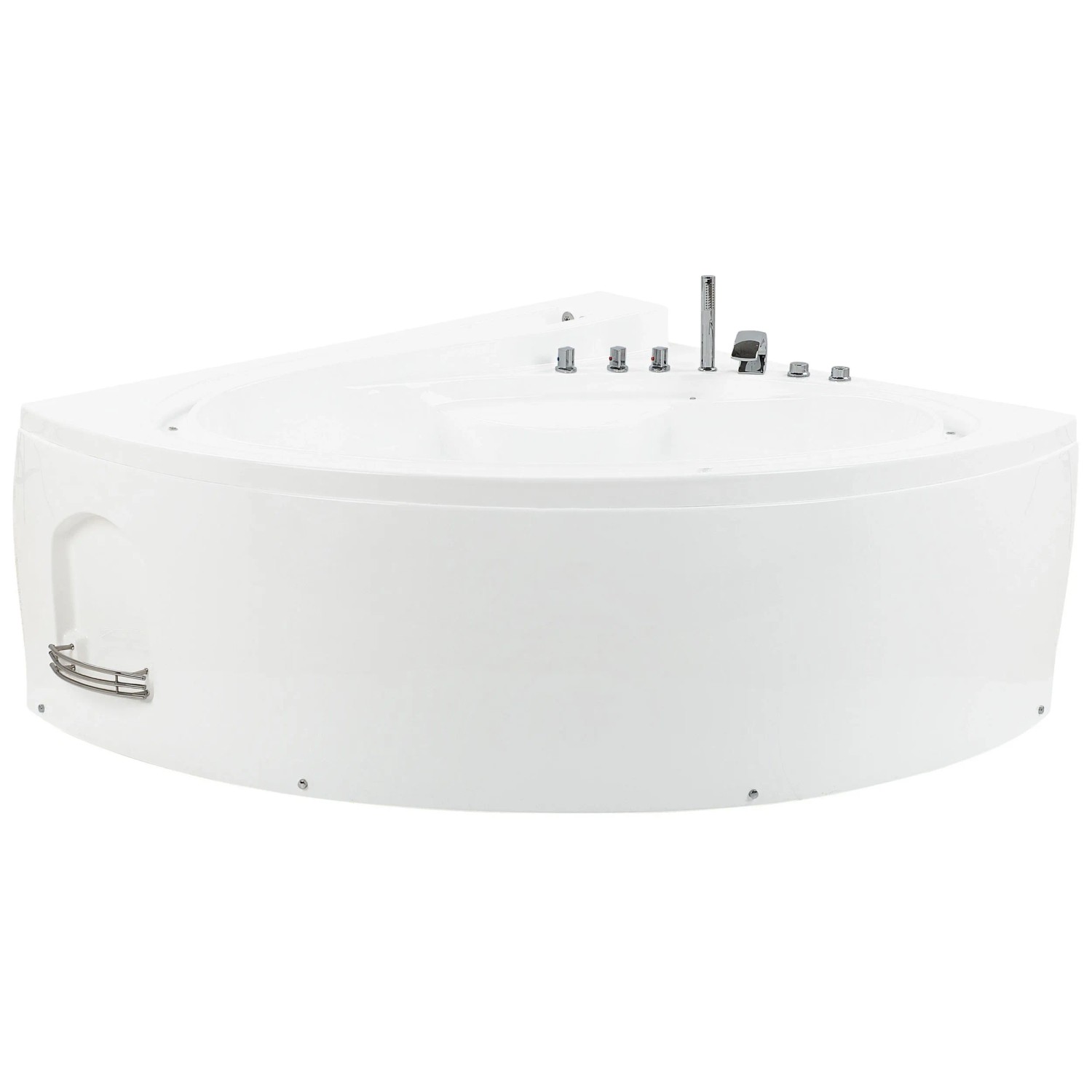 Baignoire Jacuzzi Pelican modèle d'angle avec LED Blanc 165 x 138 cm