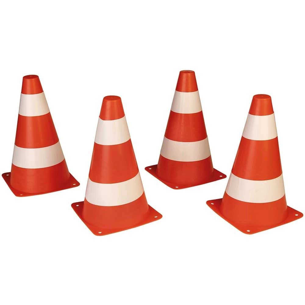 Happy People Plots Orange/Blanc 4 pcs