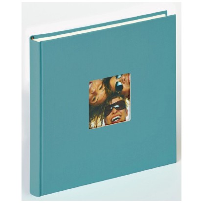Design-Fotoalbum Petrol mit Fenster 26 x 25 cm