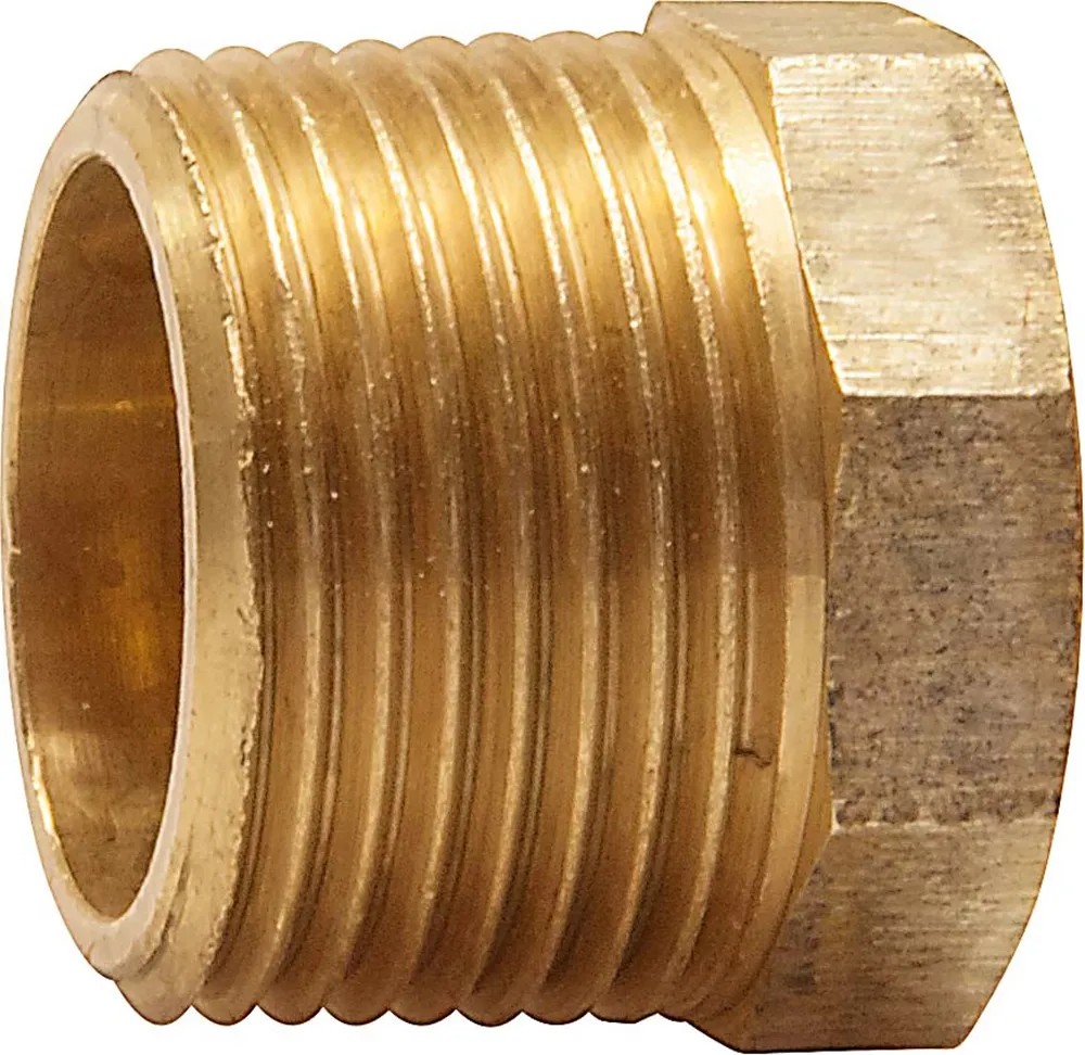 Gewinde-Reduzierstück. 18,6 (Rp 1/2) x 33,3 mm (R 1) Messing kaufen bei OBI